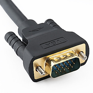 DTech 3ft Displayport to VGA Cable Display Port to VGA Male Video Adapter with Gold Plated Connector Compatible for HP, Lenovo, Dell, ASUS and More (Black, 3 Feet)