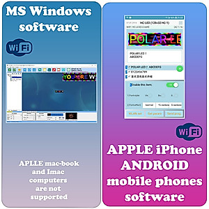 WiFi P6 high Resolution LED RGB Color Sign 40" x 11" with high Resolution P6 128x32 dots and New SMD Technology. Perfect Solution for Advertising