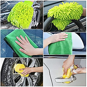 FGBNM 1/4" High Pressure Washer Gun Kit, Including 8pcs Washer Extension Wands, 6pcs Nozzle Tips, 1L Foam Cannon with Other Accessories