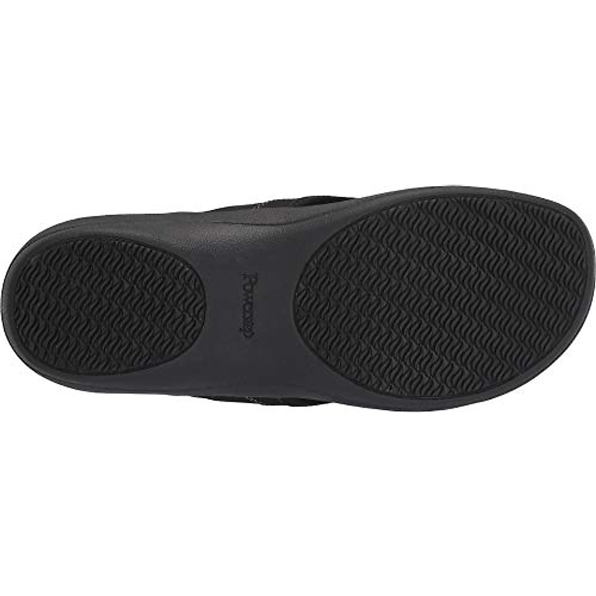 Powerstep Men's, Orthotic Sandals for Plantar Fasciitis, Neutral Arch Support Slide, Black, Men's Size 14 M US