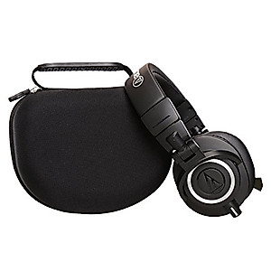 Aproca Hard Carry Travel Bag Case Compatible with Audio-Technica ATH-M50x Professional Monitor Headphones ATH-M50xMG ATH-M40x ATH-M30x ATH-M70x (Black)