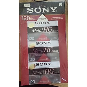 Sony 8mm Video Cassette Metal HG 120 min in Sp Mode