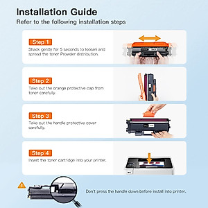 E-Z Ink (TM) Compatible Toner Cartridge Replacement for Brother TN-433 TN433 TN433bk TN431 Compatible with HL-L8260CDW HL-L8360CDW MFC-L8610CDW MFC-L8900CDW (Cyan, Magenta, Yellow, 3 Pack)