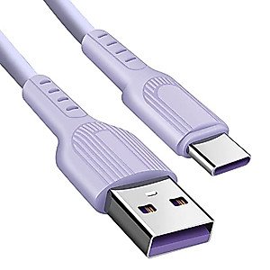 BGNTBUK Magnetic Charging Cable Fast Charging 1m Silicone Data Cable Mobile Phone Color Fast Charging Line Liquid Soft Plastic Flash Charging Cable Suitable for Led Charging Cable Type C