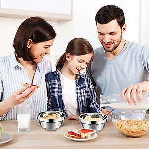 20 Pcs Stainless Steel Bowls Set 17 oz Double Walled Insulated Soup Bowls Snack Metal Bowl for Ice Cream Salad Noodles Sauces Serving, Easy to Clean, 5.1 x 2.6 Inch