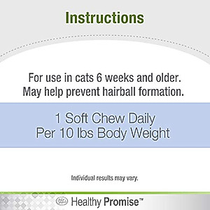 Four Paws Healthy Promise Cat Hairball Control Soft Chews 90 Count