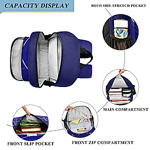 Glaphy Funny Axolotl Purple Backpack Lightweight Laptop Backpack School Bag Student Travel Daypack with Reflective Stripes