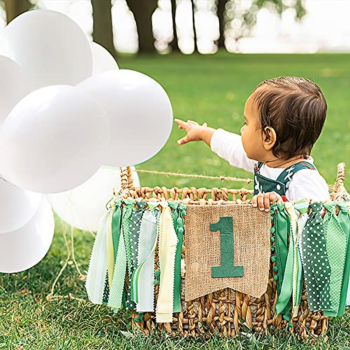 18 inch White Balloons, 20 pcs Big Pure White Thicker Latex Balloons for Wedding Birthday Baby Shower Party Decorations