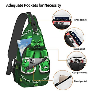 SSIMOO Happy St. Patrick'S Day Functional Outdoor Travel Hiking Backpack-Perfect For Cycling, Leisure And Outdoor Adventures
