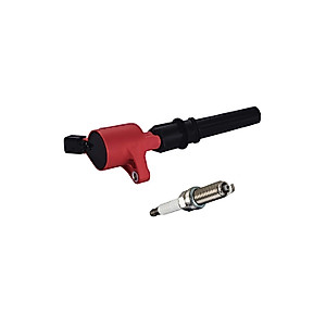 ENA Set of 10 Red Ignition Coil Pack and Iridium Spark Plug Compatible with Ford Lincoln Mercury Crown Victoria E150 E250 Expedition Explorer F150 Mountaineer 4.6L Replacement for FD503 SP493