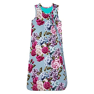 Posh Peanut Baby Sleep Sack - Sleeveless Baby Sleeping Bag & Swaddle - Extra Long 2 Way Zipper - 1 TOG (6-18 Months) Lacey