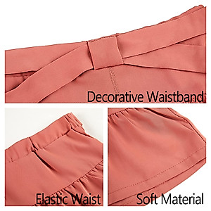 Ladiyo Kids Toddler Baby Girls Shorts Outfits Set Floral Dot Print Ruffle Dress T-Shirt Tops+Short Pants 2Pc Clothes Set