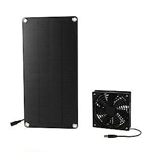 Solar Panel Fan Kit Greenhouse Household Supply Pet Chicken 20W 20W Without Function for Pet Fanner Greenhouse Garden Solar Panels
