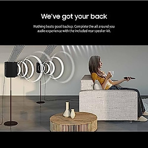 SAMSUNG HW-Q910C 9.1.2ch Soundbar w/ Wireless Dolby Audio, Rear Speaker Included, Q-Symphony, SpaceFit Sound Pro, Adaptive Sound, Game Mode Pro, Airplay 2 with Alexa Built-In