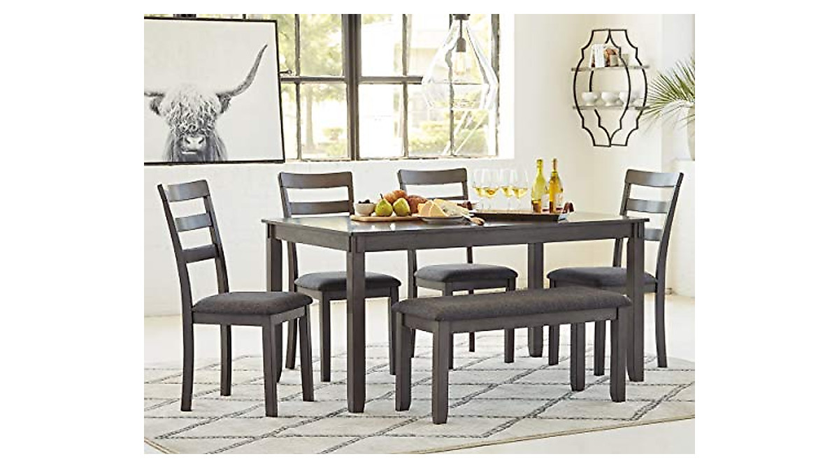 Signature Design Bridson Modern 6-Piece Dining Set | Stylish & Durable