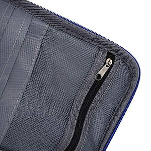 ZYHA Pencil Bag, Large Capacity Equipped with Handle, Colored Portable Pencil Box, 72 Slots Professionals for Art Supplies Sdudents Aesthetic School Supplies(Blue Five-Pointed Star), 72 Sticks