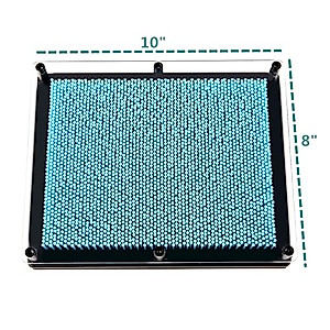 E-FirstFeeling 3D Pin Art Toy Extra Large 10" X 8" Pin Art Board Pin Impression Sculpture Toy for Kids Adults Hand Mold Board Toy - Light Blue