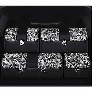 Heavy Car Trunk Storage Box Waterproof Foldable Car Storage Bag Leather Finishing Box Organizer Trunk Stowing