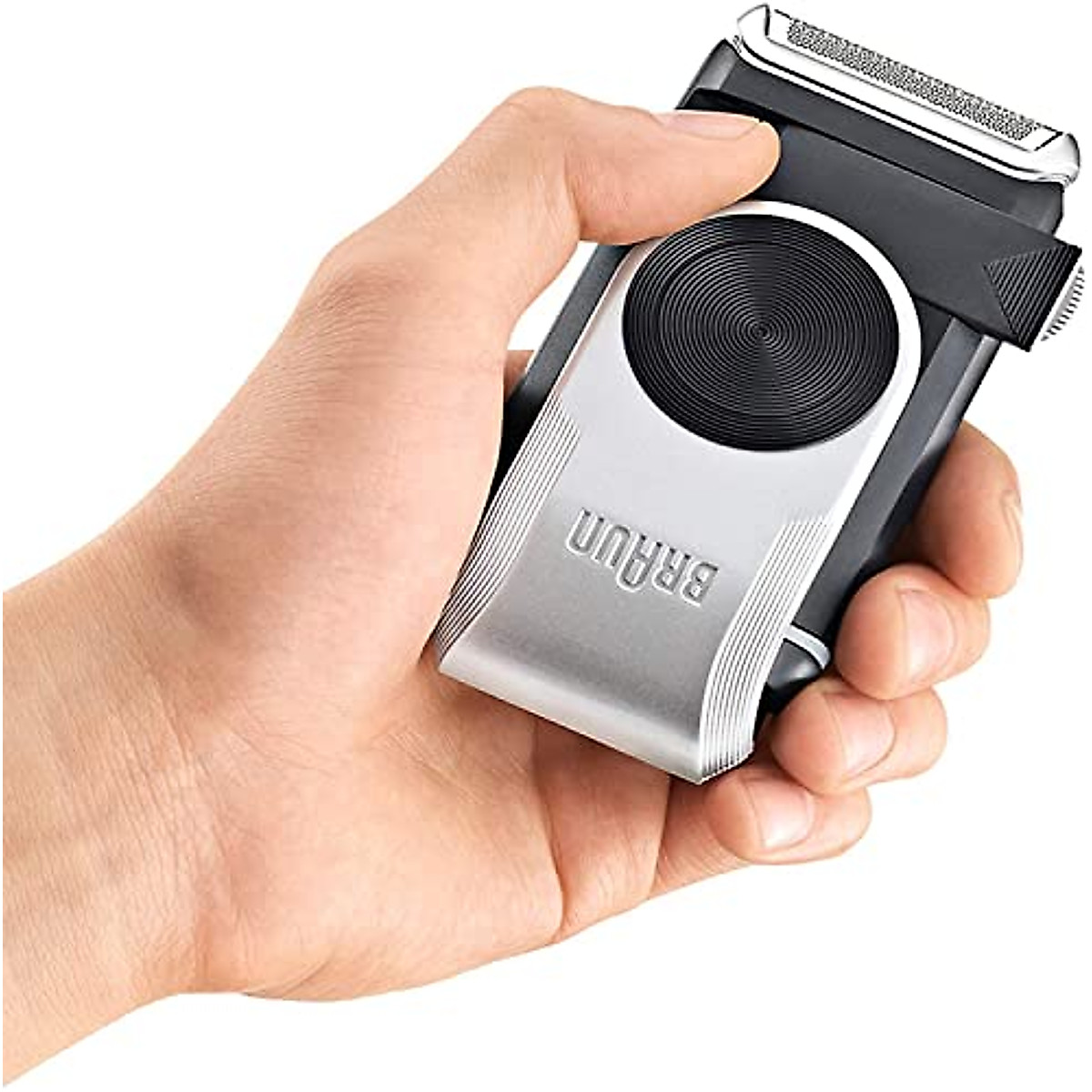 Braun Pocket M90 Rasierer Stainless Steel Battery Powered Shaver