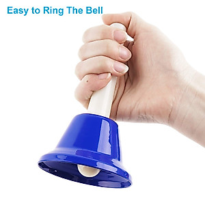 Handbells, Hand Bells Set 8 Note Musical Bells with Colorful Songbook for Toddlers Children Kids Adults School Church Classroom Wedding, by Vangoa