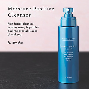 Bioelements Moisture Positive Cleanser - Rich Facial Cleanser for Dry Skin - Vegan, Gluten Free - Never Tested on Animals, 6 Fl Oz (Pack of 1)