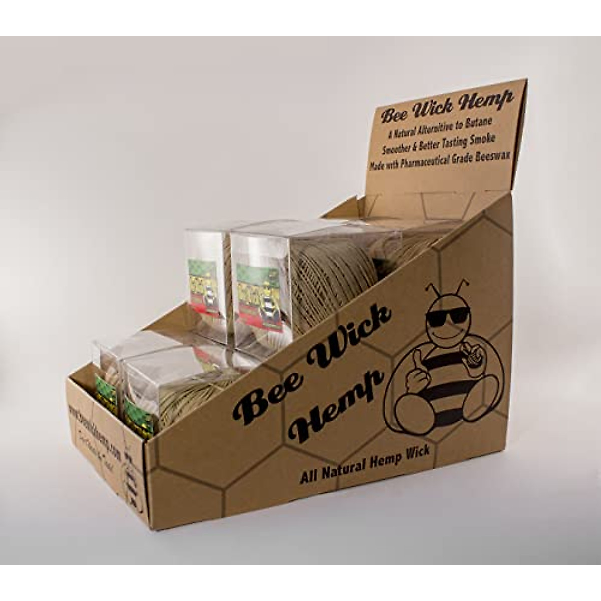 Bee Wick 420ft of 100% Organic Hemp Wick Made with American Beeswax (1.0mm)