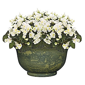 Classic Home and Garden "Venetian Deep Bowl 12.5" Planter, Green Granite (2/8060G/1)