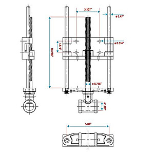 Groz 7-inch Woodworking Front Vise | Cast Iron Body and Socket | Quality Wood Handle | Exceptionally Sturdy | Perfect for Professional Craftsmen and Woodwork Studios (39020)