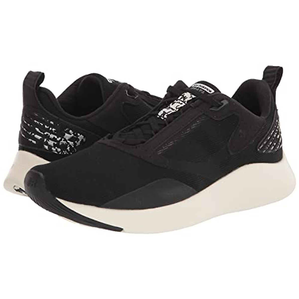 New Balance Women's DynaSoft Beaya V1 Running Shoe, Black/White, 5