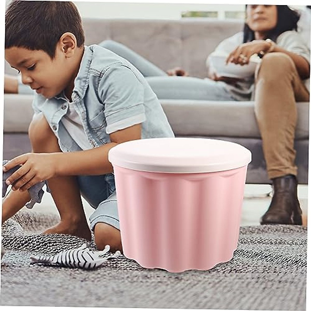 CIYODO Toys Storage Bucket Multi-function Storage Case Storage Containers Storage Bins with Lids Baskets for Organizing Toy Storage Organizer Handheld Blocks Plastic