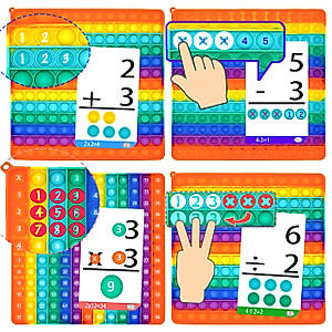 Multiplication Game - Big Multiplication Chart Math Fidget Toys - Learning Games Math Toys-Multiplication Pop w It 12x12 Math Manipulatives- Multiplication Machine Times Table