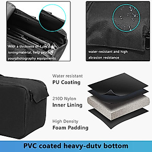 TORIBIO Tripod Case Bag 50"x8.2"x8.2"/127x21x21cm with Padded Water-resistant Heavy-Duty Multi-Function Tripod Carrying Case with Strap,Suit for Lights, Speakers, Cameras, Booms, Microphone Stands