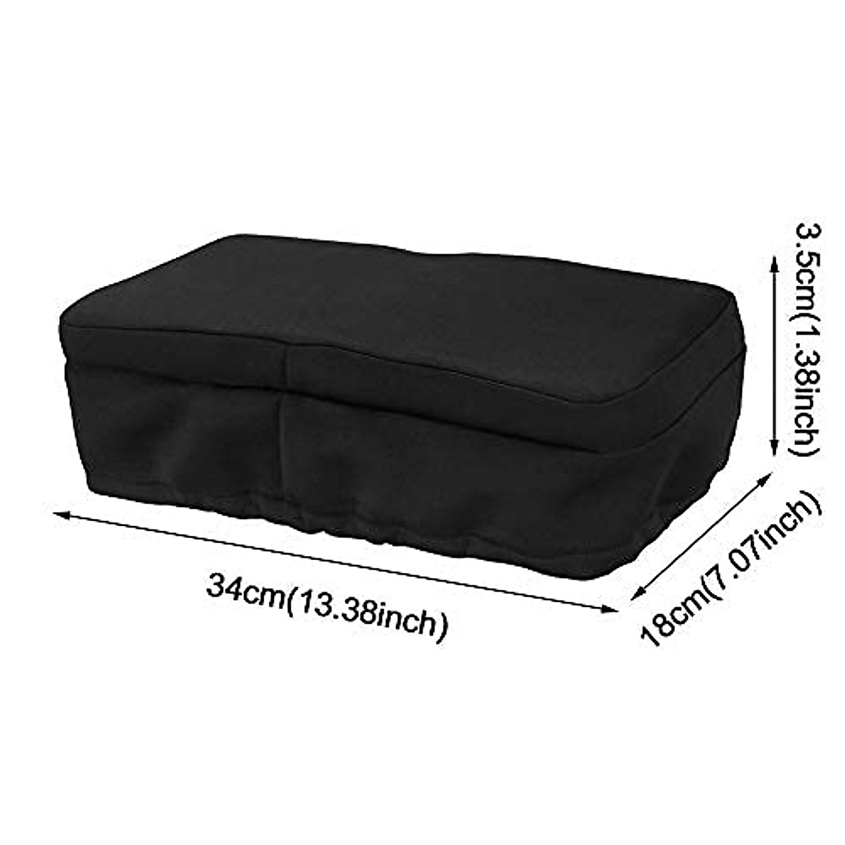 iayokocc Knee Walker Pad Cover- Memory Foam Knee Walker Cushion for Cover Knee Scooter Cushion- Improves Comfort,Soft Padding Fits Most Walkers(Black)