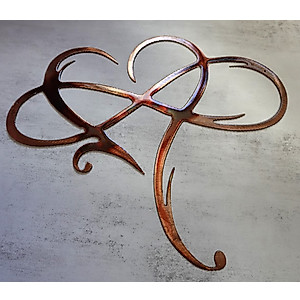Infinity Heart Metal Wall Art -Always & Forever Infinity