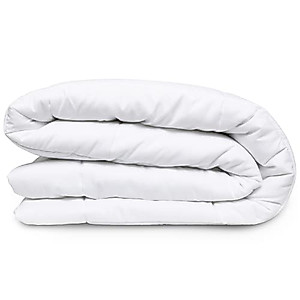Danjor Linens Duvet Insert Twin - Lightweight Down Comforter for Twin Size Bed - Cooling, Microfiber, Down Alternative Fill - Machine Washable, White﻿