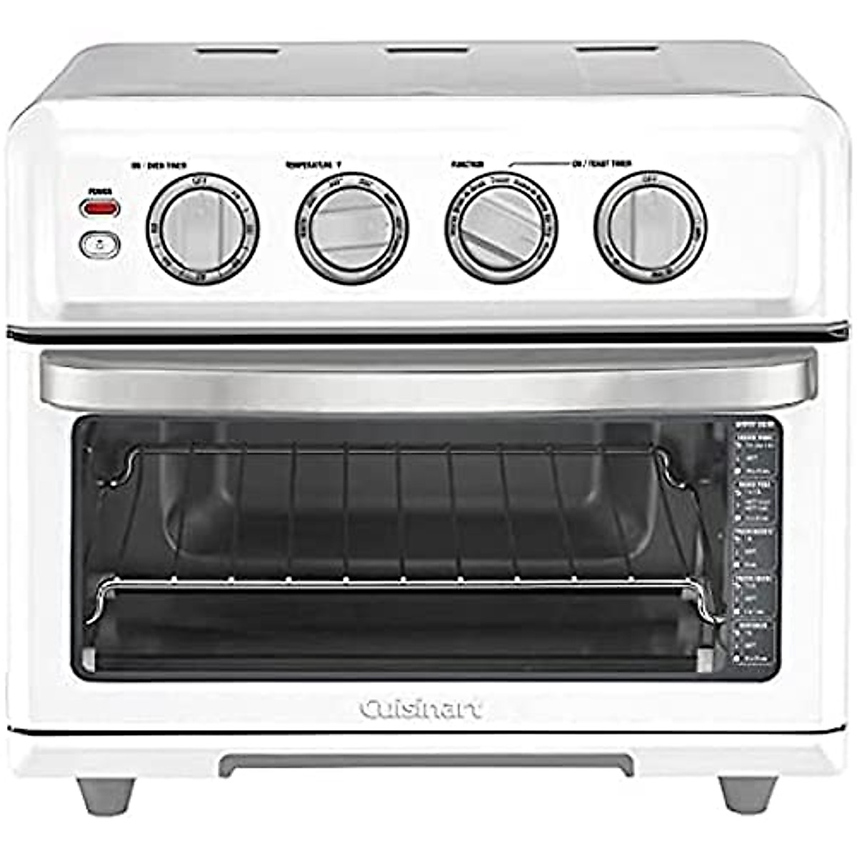 Cuisinart TOA-70W AirFryer Toaster Oven with Grill - White Bundle with Cuisinart Advantage 6-Piece Ceramic Coated Serrated Steak Knife Set