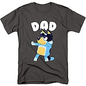 Blueys Dad Shirt, Blueys Dog Cartoon Shirt Adult Birthday, Fathers Day for Mens, Dad, Daddy, Father Husband (Design 1)
