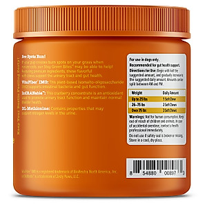 Zesty Paws Stay Green Bites for Dogs - Grass Burn Soft Chews for Lawn Spots Caused by Dog Urine - with Cranberry for Urinary Tract & Bladder - Beef - 90 Count