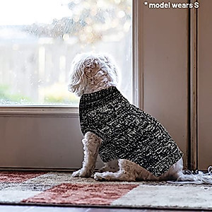 IPRAVOCI Dog Sweater for Small Medium Large Dog - Reflective Warm Fleece Knitwear Pullover Dog Clothes for Winter Fall