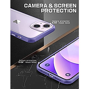 SUPCASE Unicorn Beetle Style Series Case for iPhone 14 / iPhone 13 6.1 Inch, Premium Hybrid Protective Slim Clear Case (Mauve)