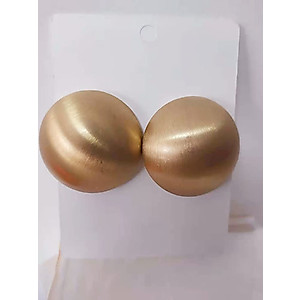 Half Ball Dome Stud Earrings 925 Sterling Silver Post Pin for Women Hypoallergenic Nickel Free Gold Plated Round Moon Post Studs Minimalist Fashion Boho Christmas Festival Ornament Jewelry Gifts