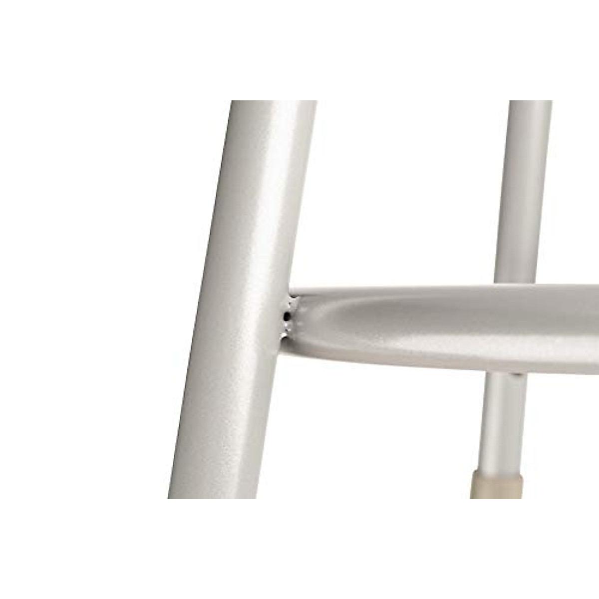 National Public Seating 6224H Steel Stool with Hardboard Seat Adjustable, 25"-33", Grey