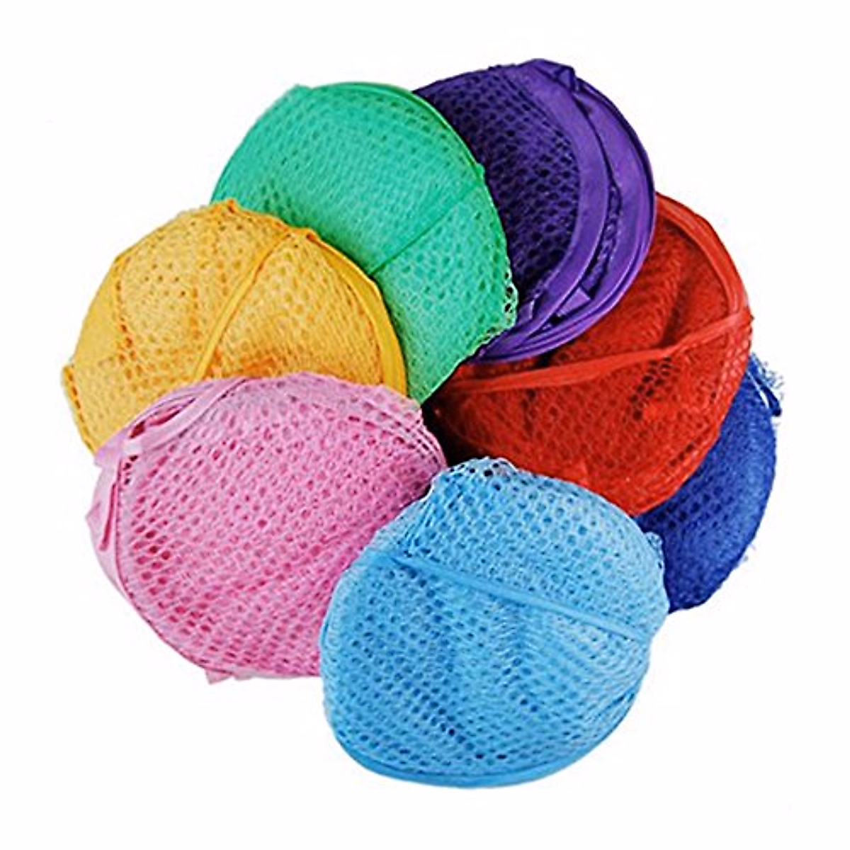 Plus Mi Life 3 Pack Pop Up Folable Laundry Basket Mesh Hamper Washing Clothes Bag Storage Bin