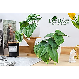Der Rose 2 Packs Small Fake Plants Artificial Plants for Home Bedroom Aesthetic Living Room Bathroom Farmhouse Decor Indoor