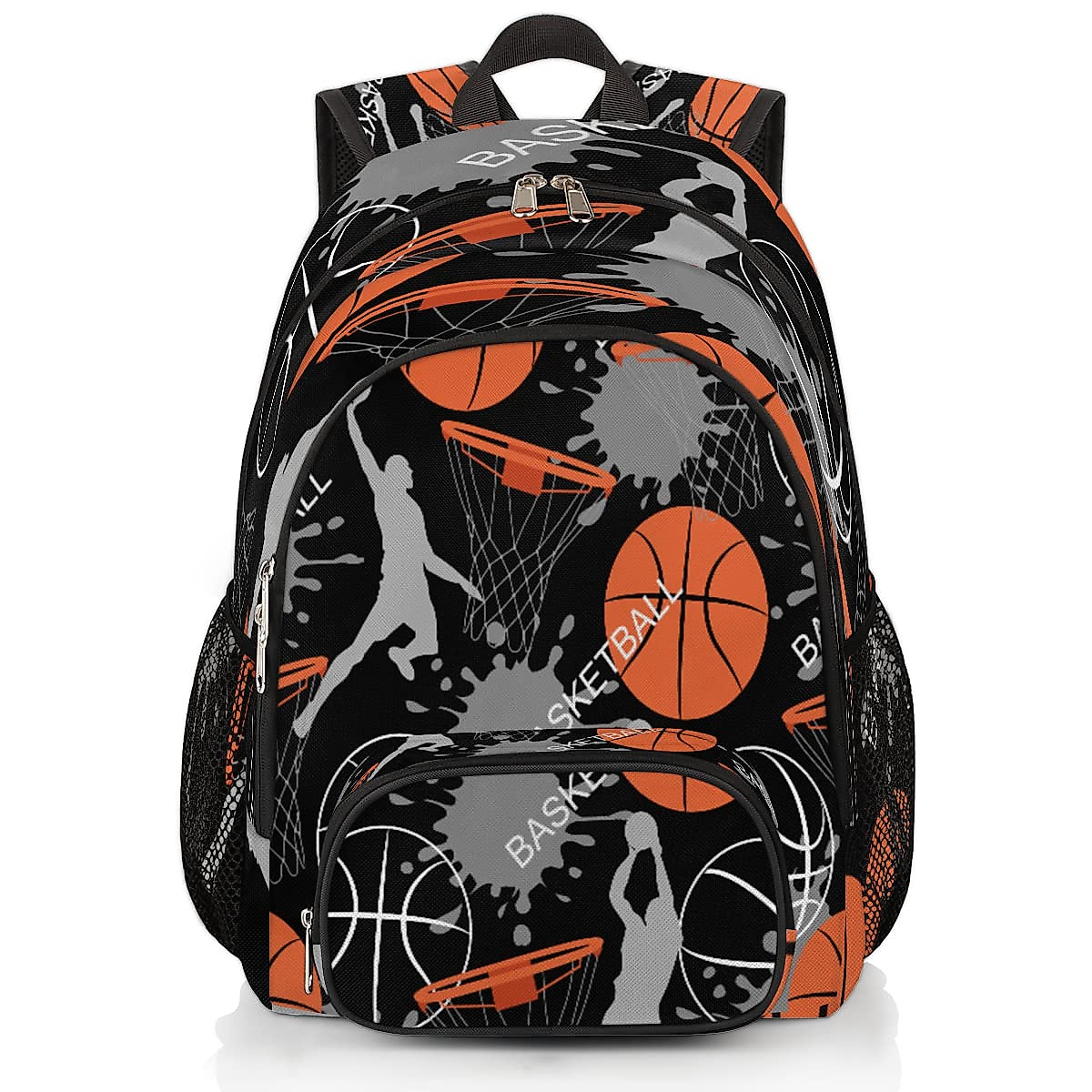 Pardick Basketball Slam Duck School Backpacks for Girls Boys Teens Students - Stylish College Schoolbag Book Bag - Water Resistant Travel Backpacks for Women Men