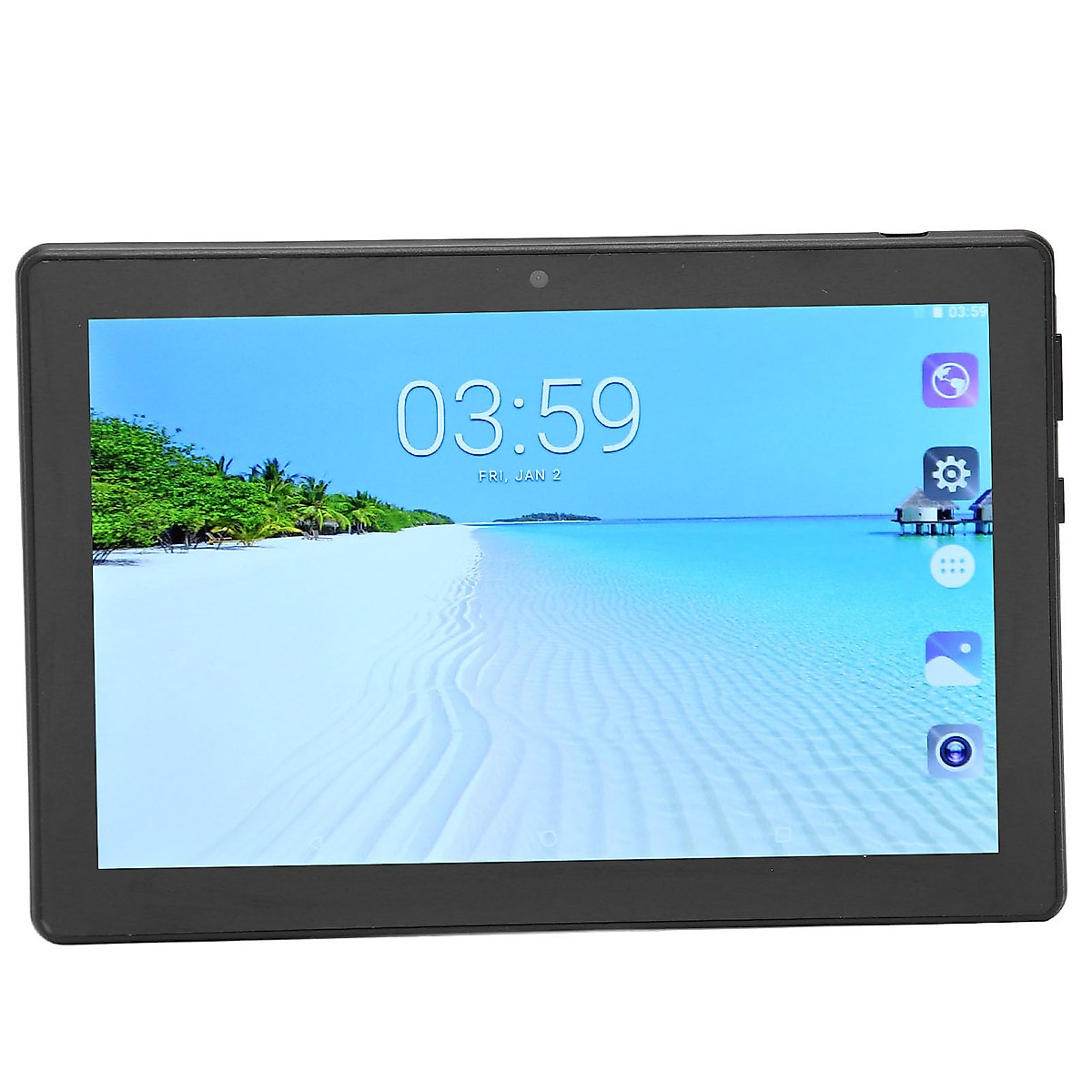 GLOGLOW Office Tablet, US Plug 100‑240V HD Tablet 8 Inch FHD 6GB RAM 128GB ROM for School (Black)