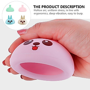 DOITOOL Pressure Drum Massage, 4Pcs Sputum Remover Silicone Palm Chest Percussion Cup Mom Palm Cup Pressure Drum Massage Cup for Burping Expectoration Problem