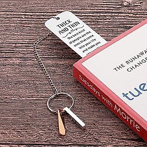 Through Thick and Thin Bookmark Gifts for Best Friend Friendship Gift for Women Friends Sentimental Gifts Christmas Stocking Stuffers Best Friend Birthday Gifts for Women Female Friend Gift Ideas