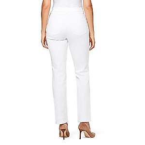 Gloria Vanderbilt womens Amanda Classic High Rise Tapered Jeans, Vintage White, 4 Short US