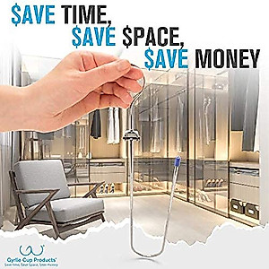 Bra Organizer - Gyrlie Cup Twisted Sister Bra Hanger - 360° Rotating Bra Hanger for Closet Organizer, 25+ Bra Storage Solution with Easy On/Off Design for All Cup Sizes